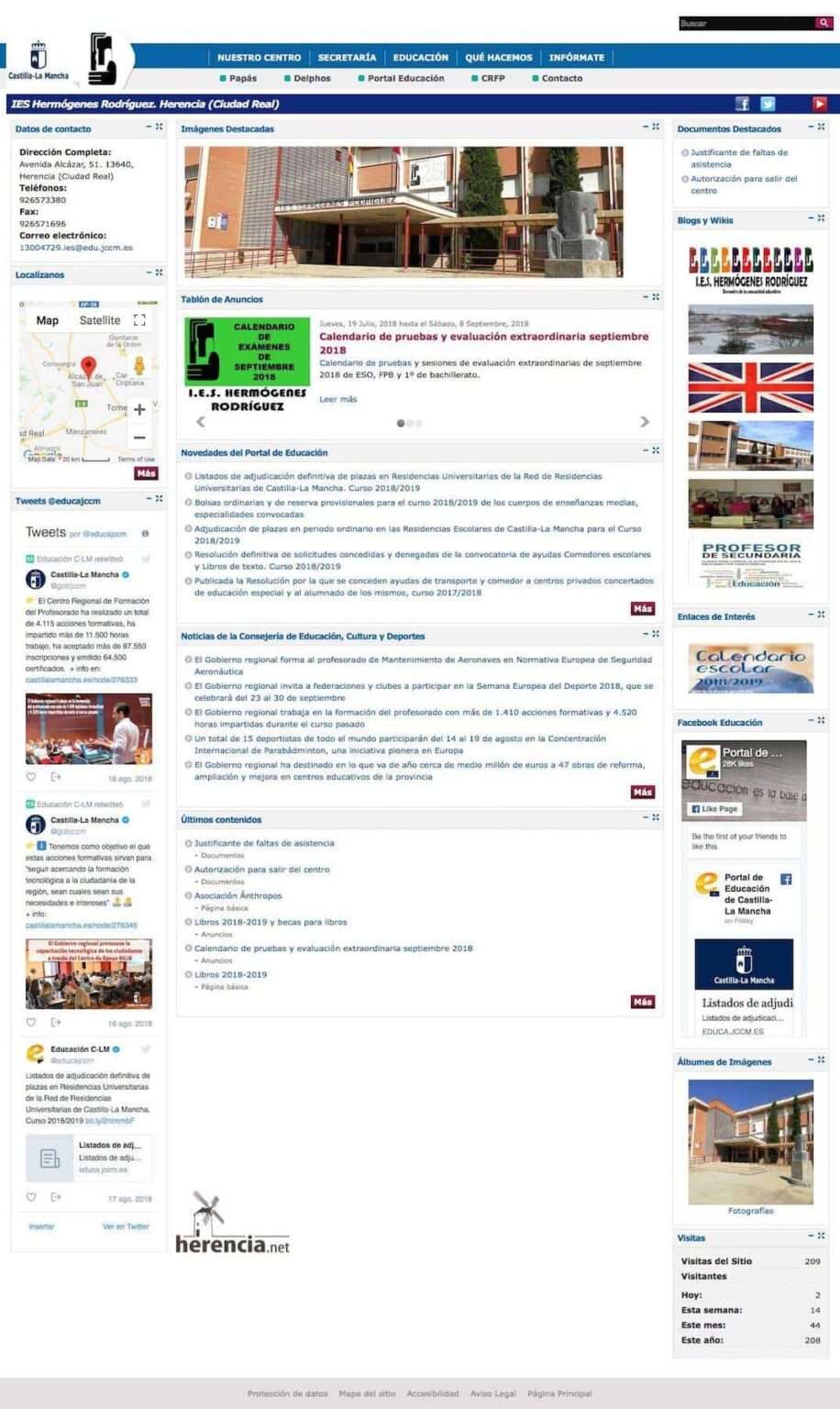 IES Hermógenes Rodríguez ya tiene página web oficial