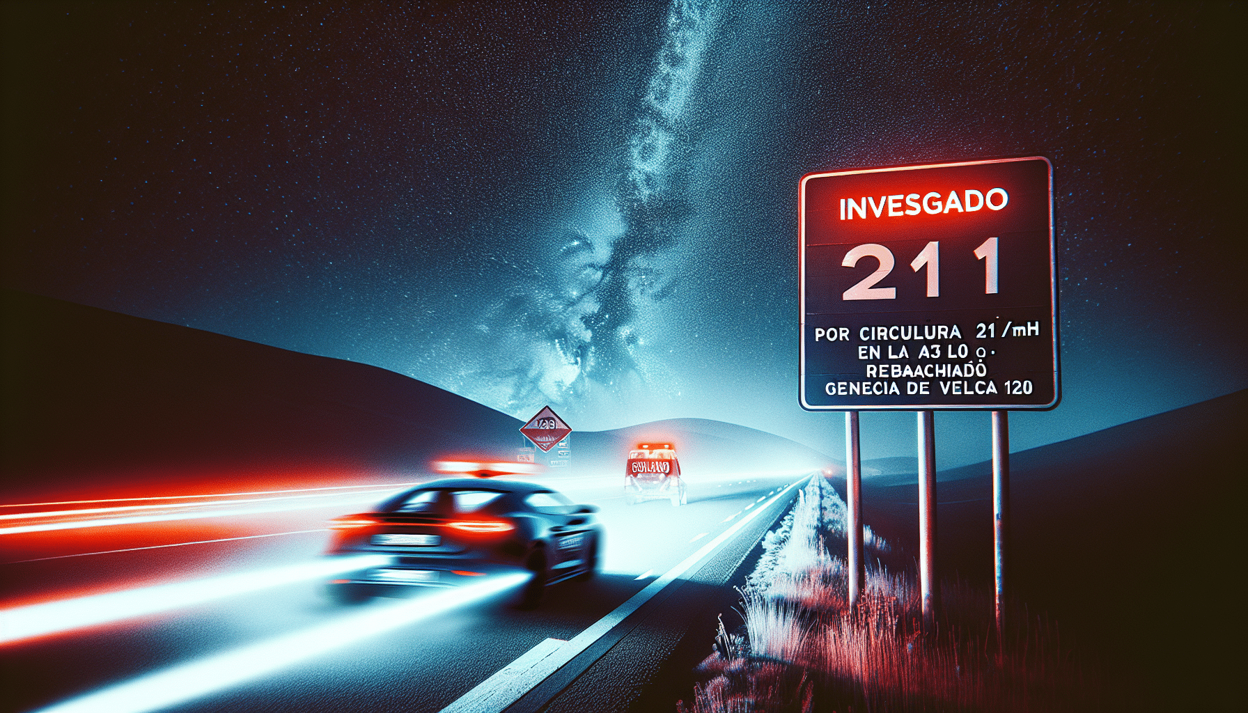 Investigado Por Circular a 211 km/h en la A-43, Superando el Límite de 120